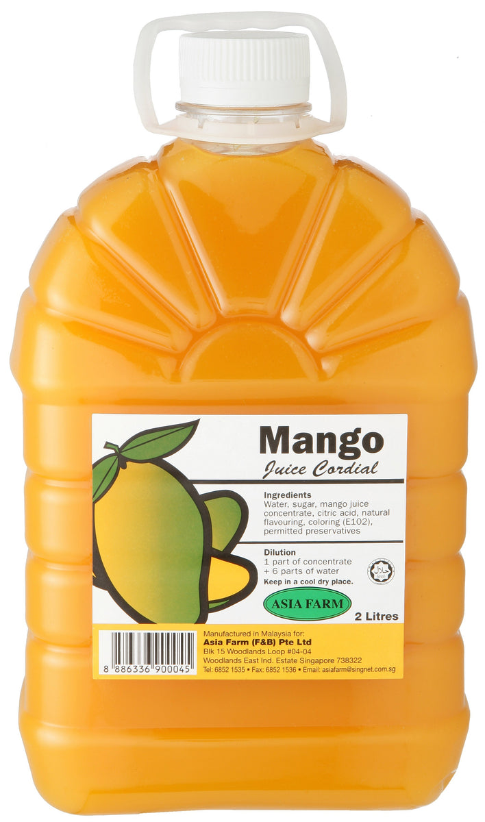 AF - Mango Juice Cordial (2L) – Nikmart Halal Frozen